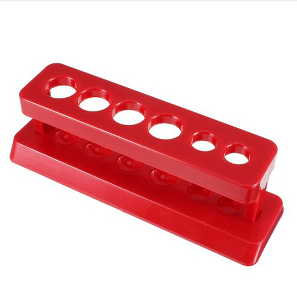Red Plastic Test Tube Rack 6 Holes Holder Support ... – Vicedeal