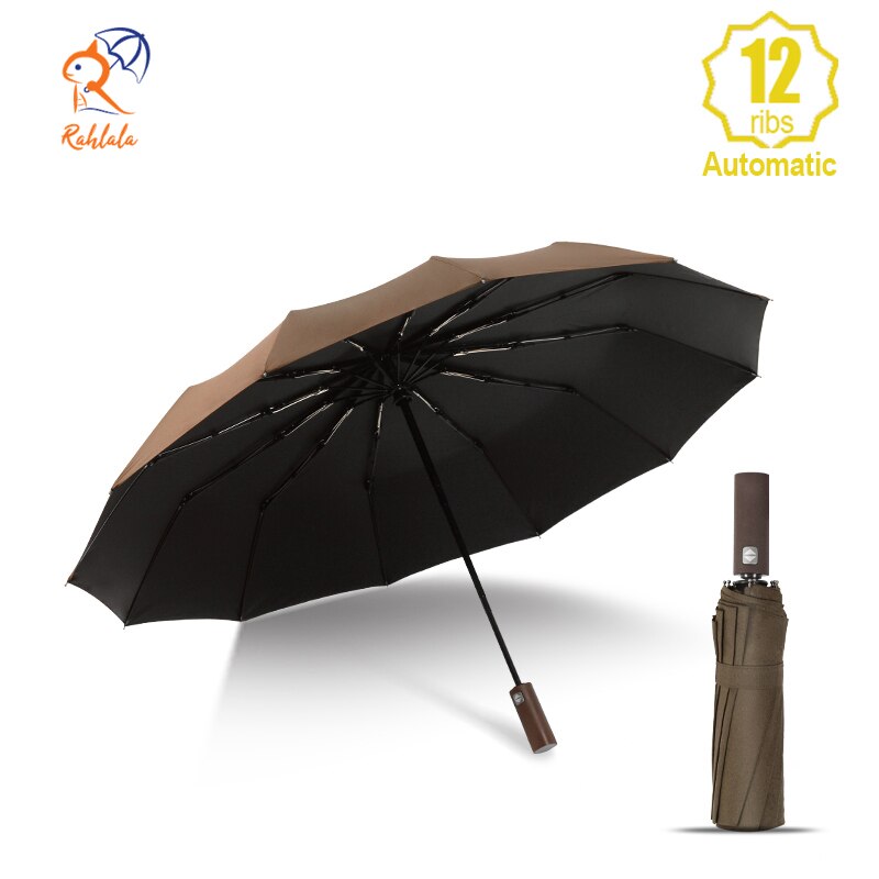 Rahlala Windproof Automatic Umbrella Rain 3 Flodin... – Vicedeal