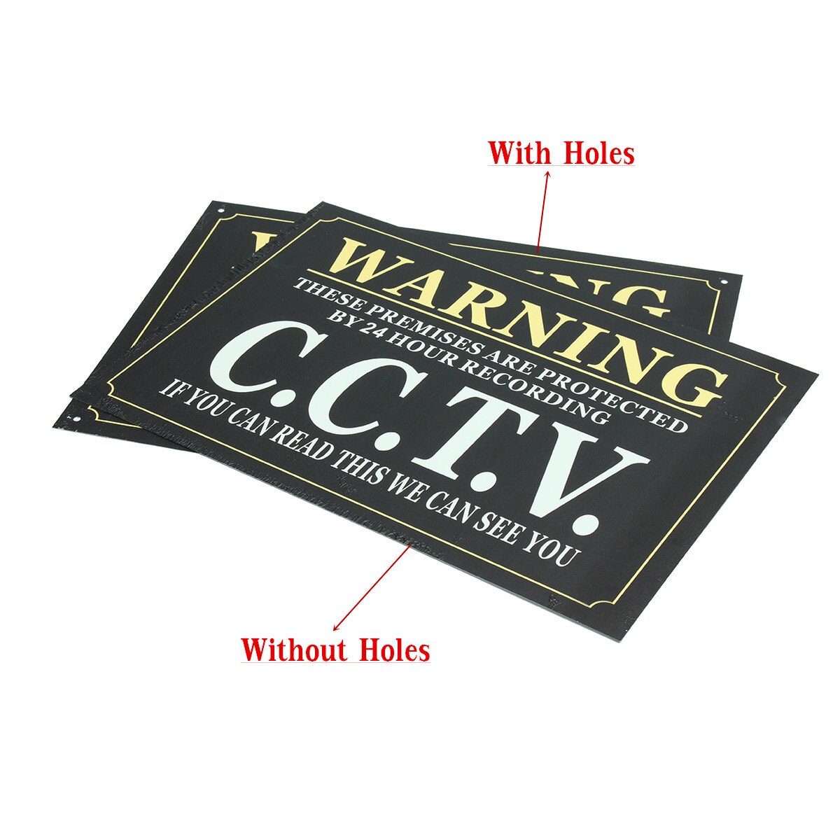 42cmx30cm Waterproof Warning & Safety A5 CCTV 24H ... – Vicedeal