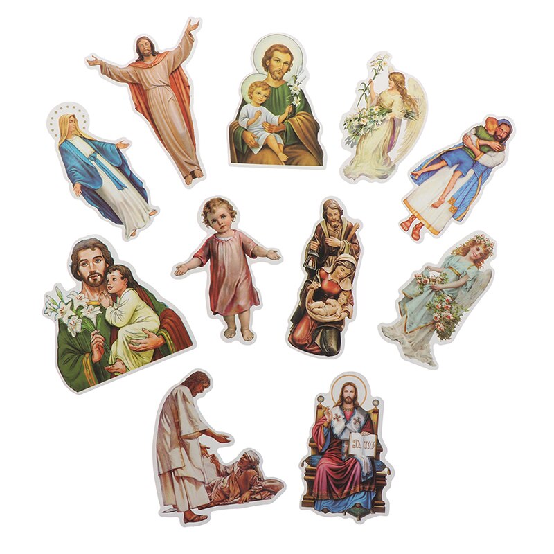 68pcs Jesus Christian Prayer Cartoon Stickers Toy ... – Grandado