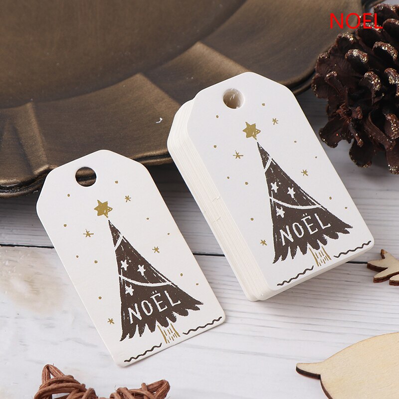 50PCS Merry Christmas DIY Tags Labels Wrapping Pap... – Grandado