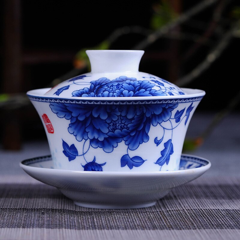 Chinese Teaset Elegante Gaiwan Thee Kopjes Paarse ... – Vicedeal