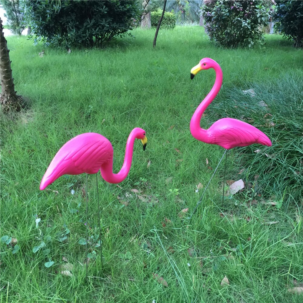 2 Stks/set Plastic Flamingo Ornamenten Simulatie F... – Grandado
