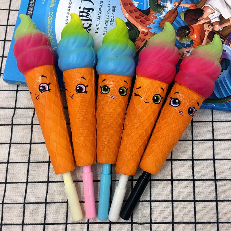 2pcs Cute Squishy Pen Cap Cat Chocolate Alpaca Tor... – Vicedeal