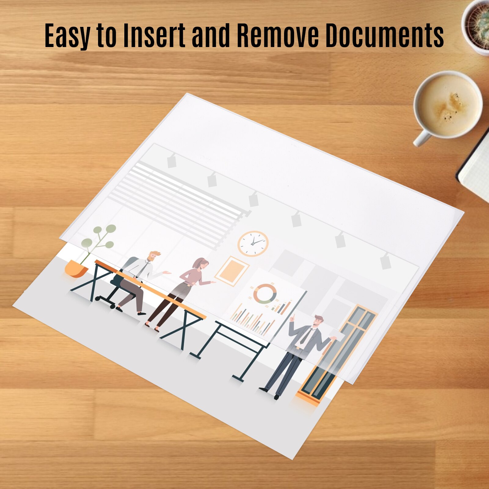 A4 Document Sign Holder Pocket Magnetic File Pouch... – Grandado