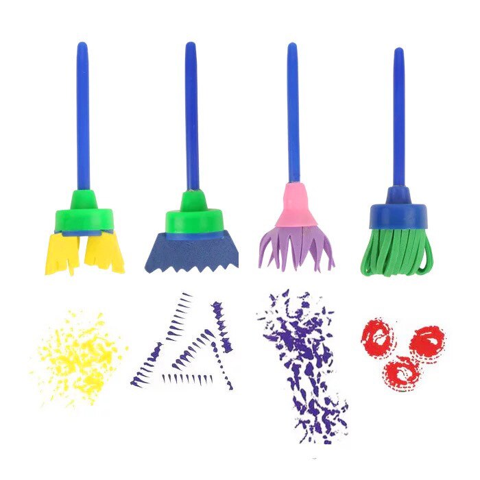 31Pcs Kids Graffiti Drawing Doodle Sponge Brush To... – Grandado