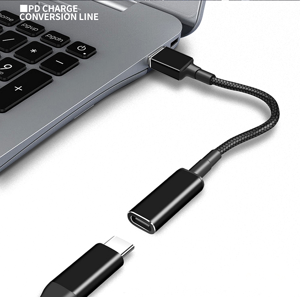 100w usb c hun to 6.0*3.7mm han stik adapter konv... – Grandado