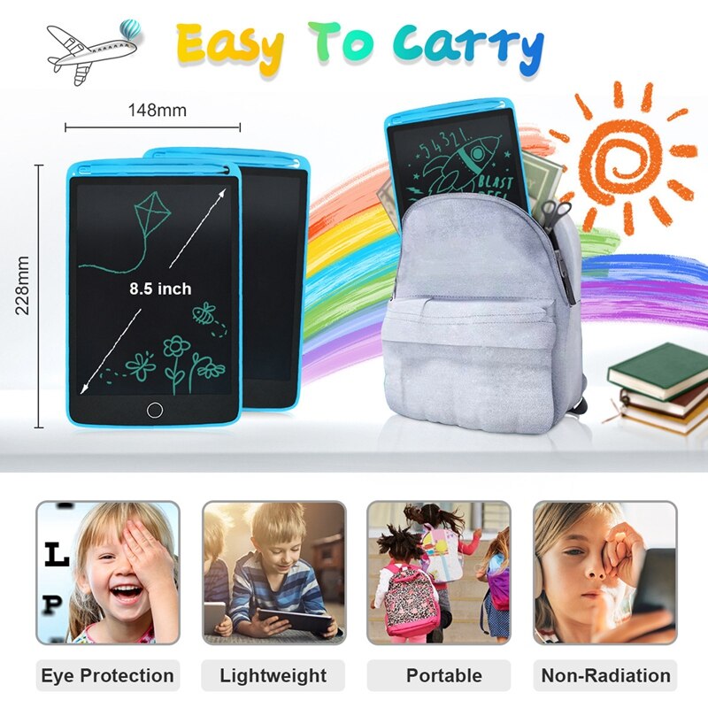 8.5 Inch Drawing Board Erasable And Reusable Lcd W... – Grandado