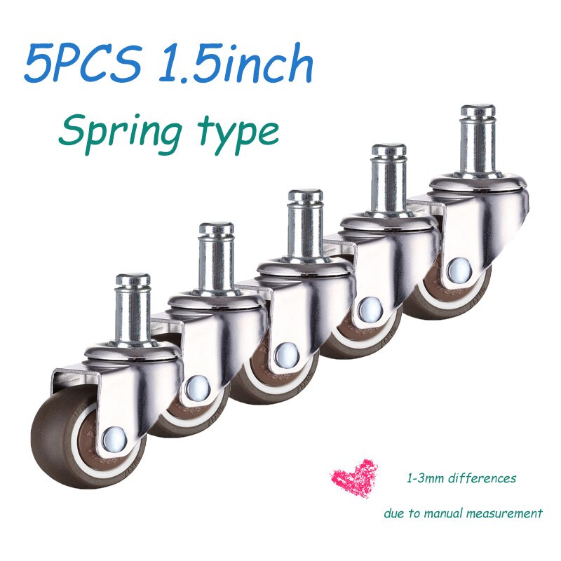 5pcs/Lot Office Chair Caster Wheels 1.5/2 Inch Swi... – Grandado