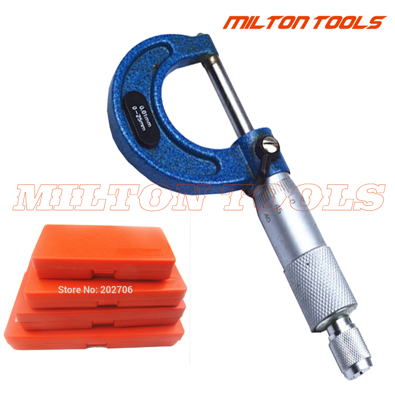 0-25mm Painted frame Outside micrometer caliper th... – Grandado