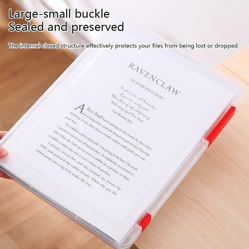 1pc A4 Plastic Portable Document File Folder Trans... – Grandado