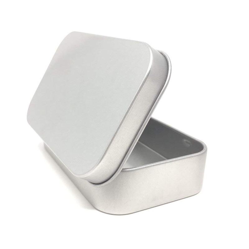 24 Pack Metal Rectangular Empty Hinged Tins Box Co... – Vicedeal