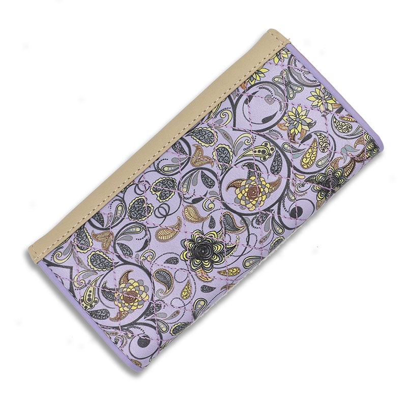 Luxury Purple Flower Long Wallet Women Purses and ... – Vicedeal