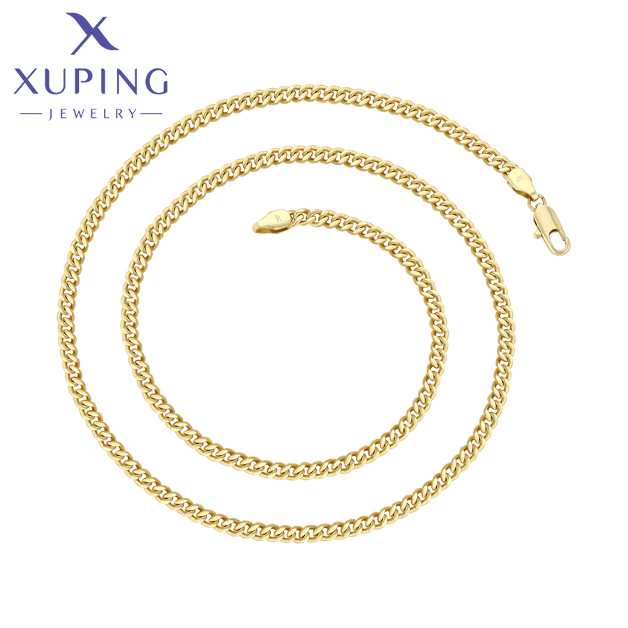 Xuping Jewelry 49cm 54cm 59cm Simple Necklace of L... – Grandado