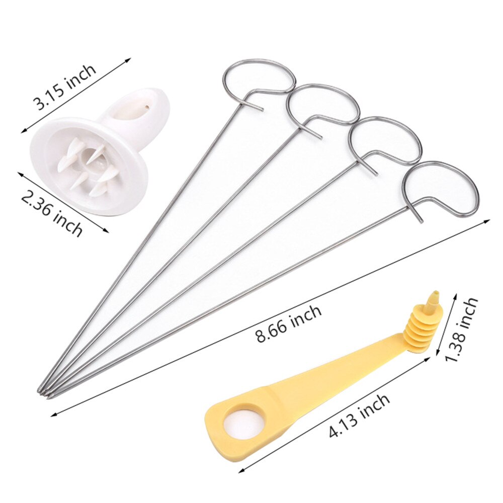 6 Stks/set BBQ GrillSticks Barbecue Potato Spiral ... – Vicedeal