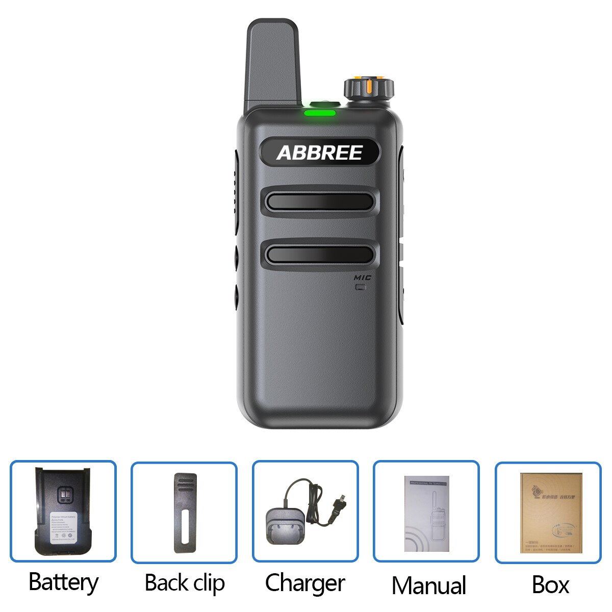 ABBREE AR-F19 Scanner Frequency Walkie-talkie Auto... – Vicedeal