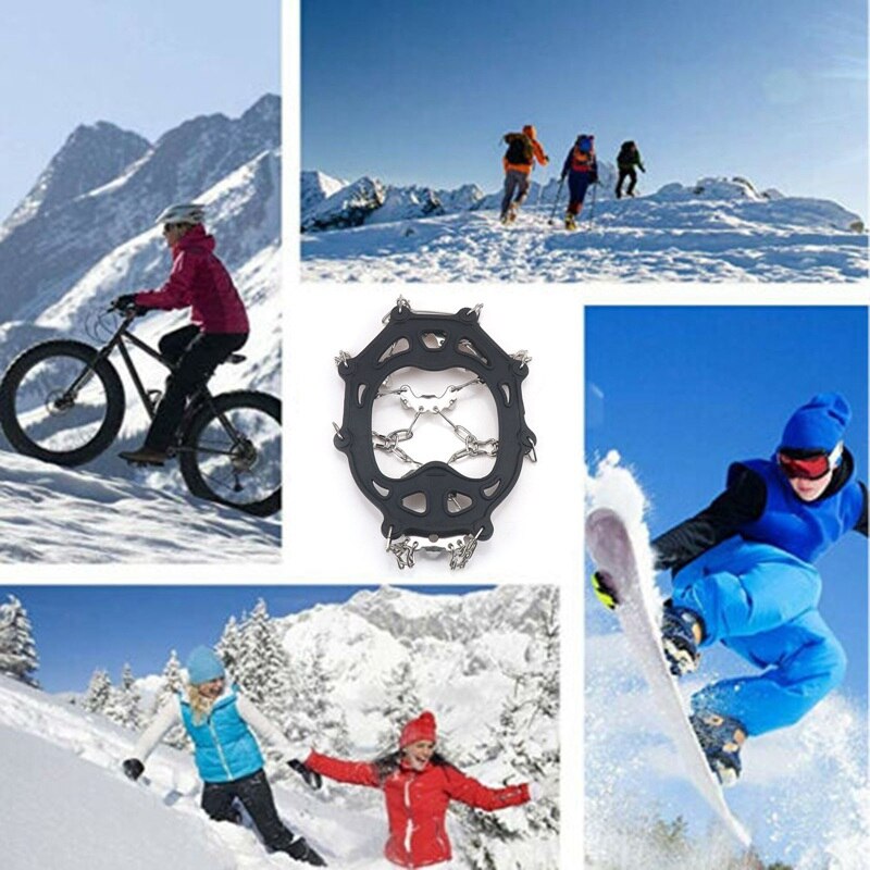 19 Teeth Steel Ice Gripper Spike for Shoes Anti Sl... – Vicedeal
