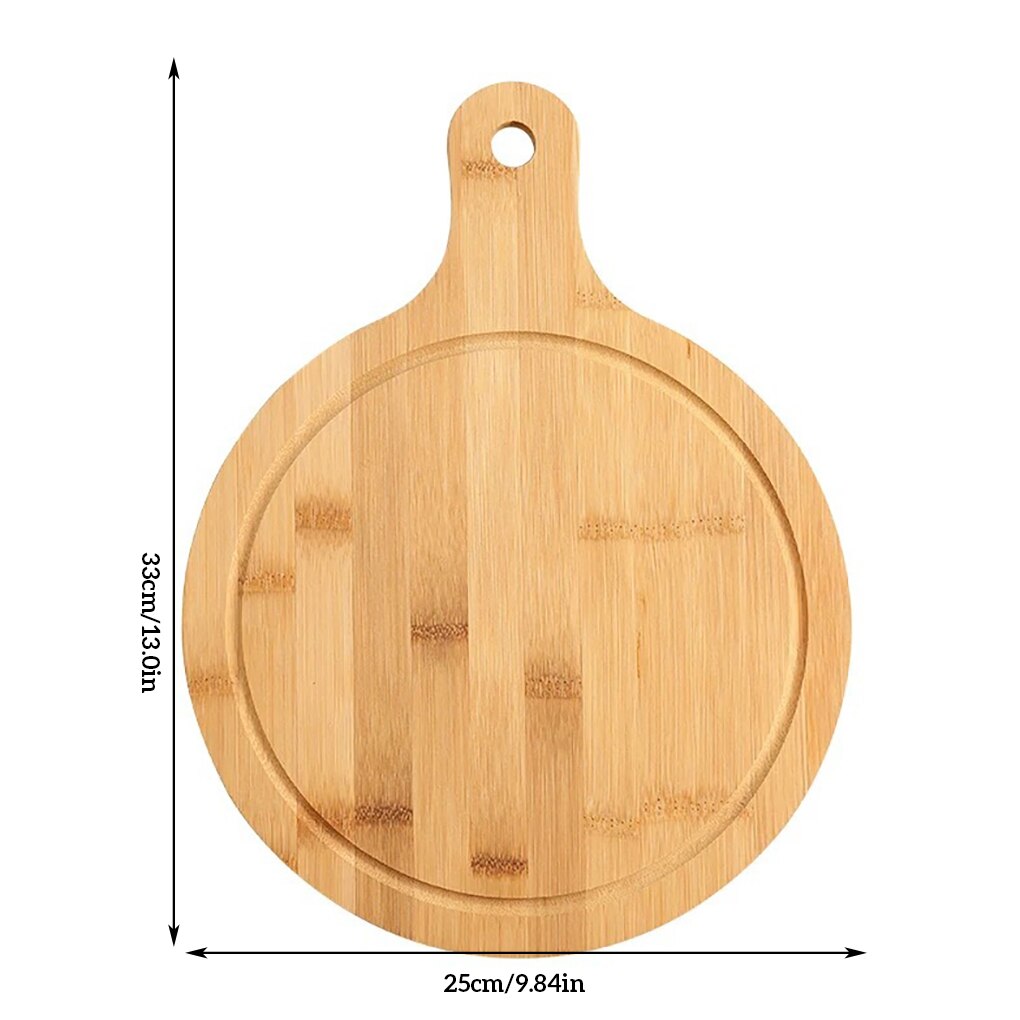 Chopping Board Bamboo Block Pizza Plate Kitchen Fr... – Grandado
