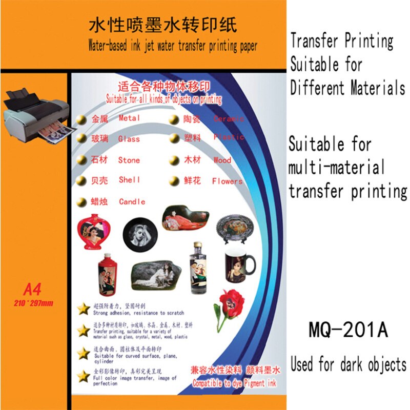 Inkjet Water Slide Decal Transfer Paper A4 Size DI... – Vicedeal