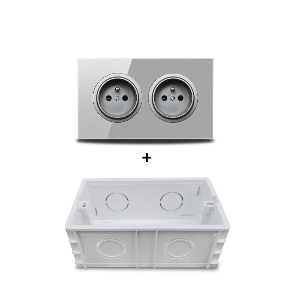 Wallpad Double French EU Standard Wall Socket Powe... – Grandado