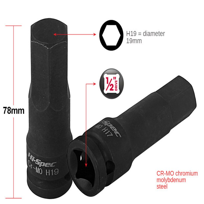 1/2 Universal Impact Wrench Socket Adapter Cr-MO W... – Grandado