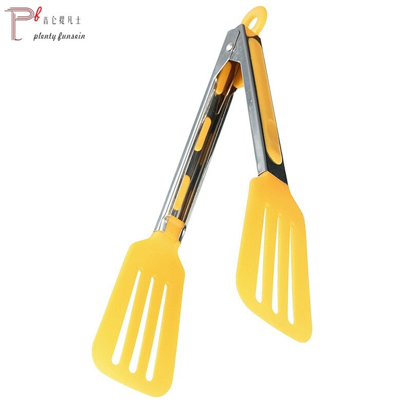 Non-Stick Stainless Steel Barbecue BBQ Tongs Silic... – Grandado