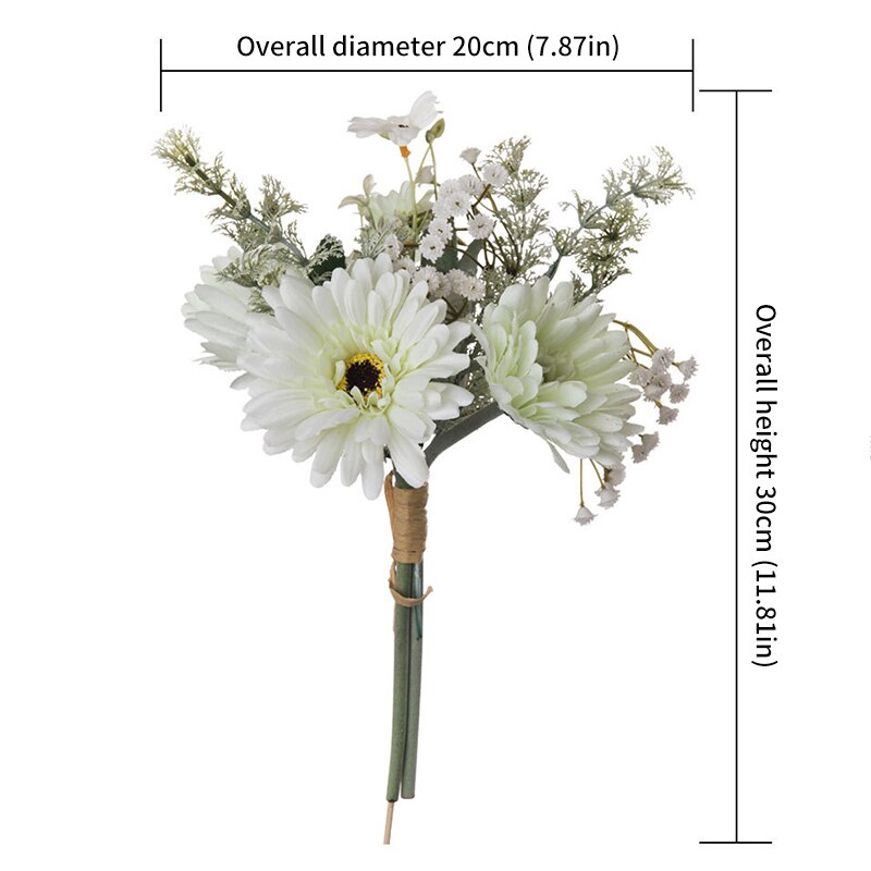 White False Sky Star Gerbera Daisy Combination Bou... – Grandado