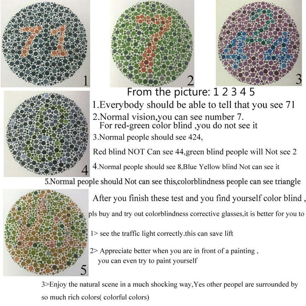 Style UV 400 protection Color Blind Glasses for Re... – Vicedeal