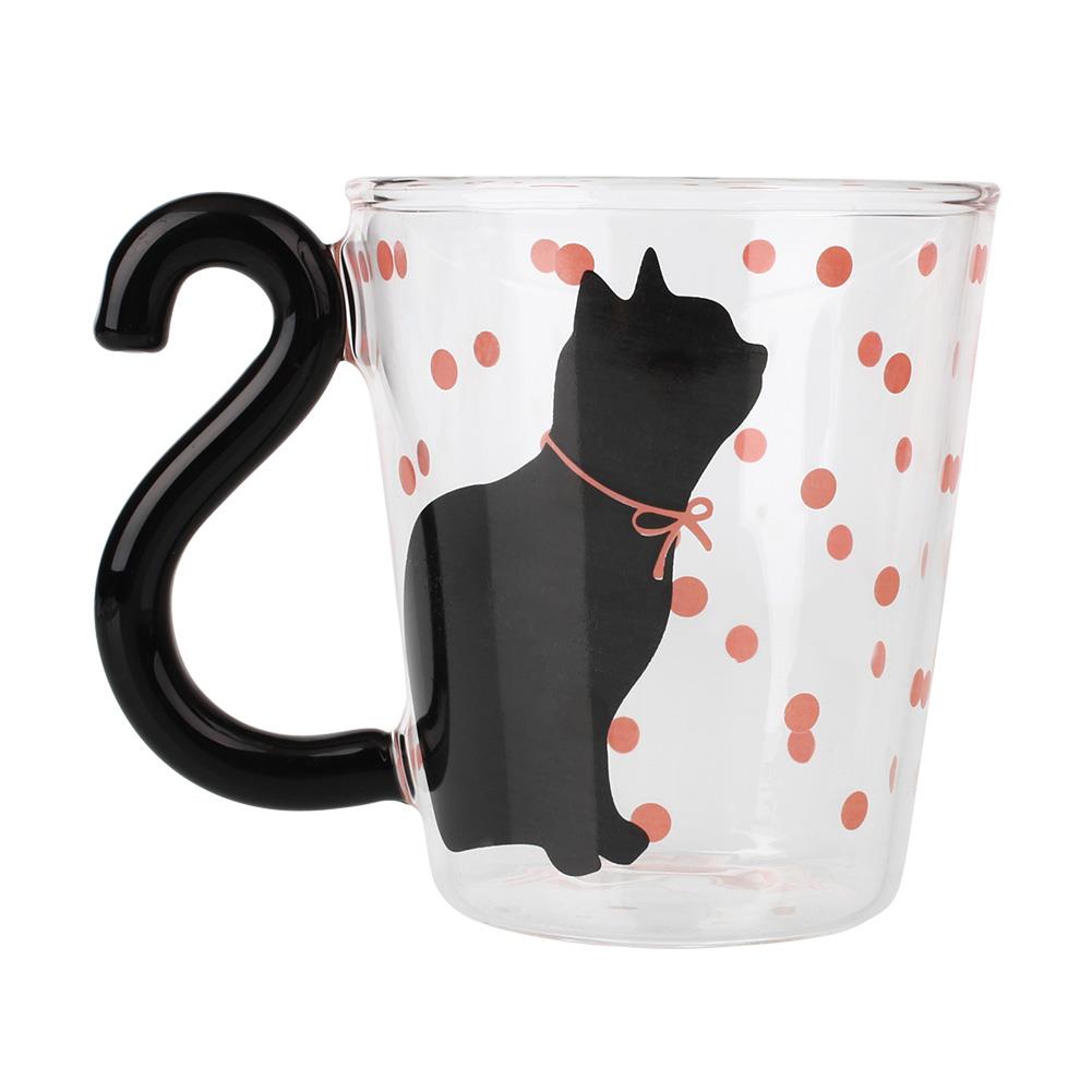 Tea Cup Cat Mug Glass Mug Cat Mug – Grandado