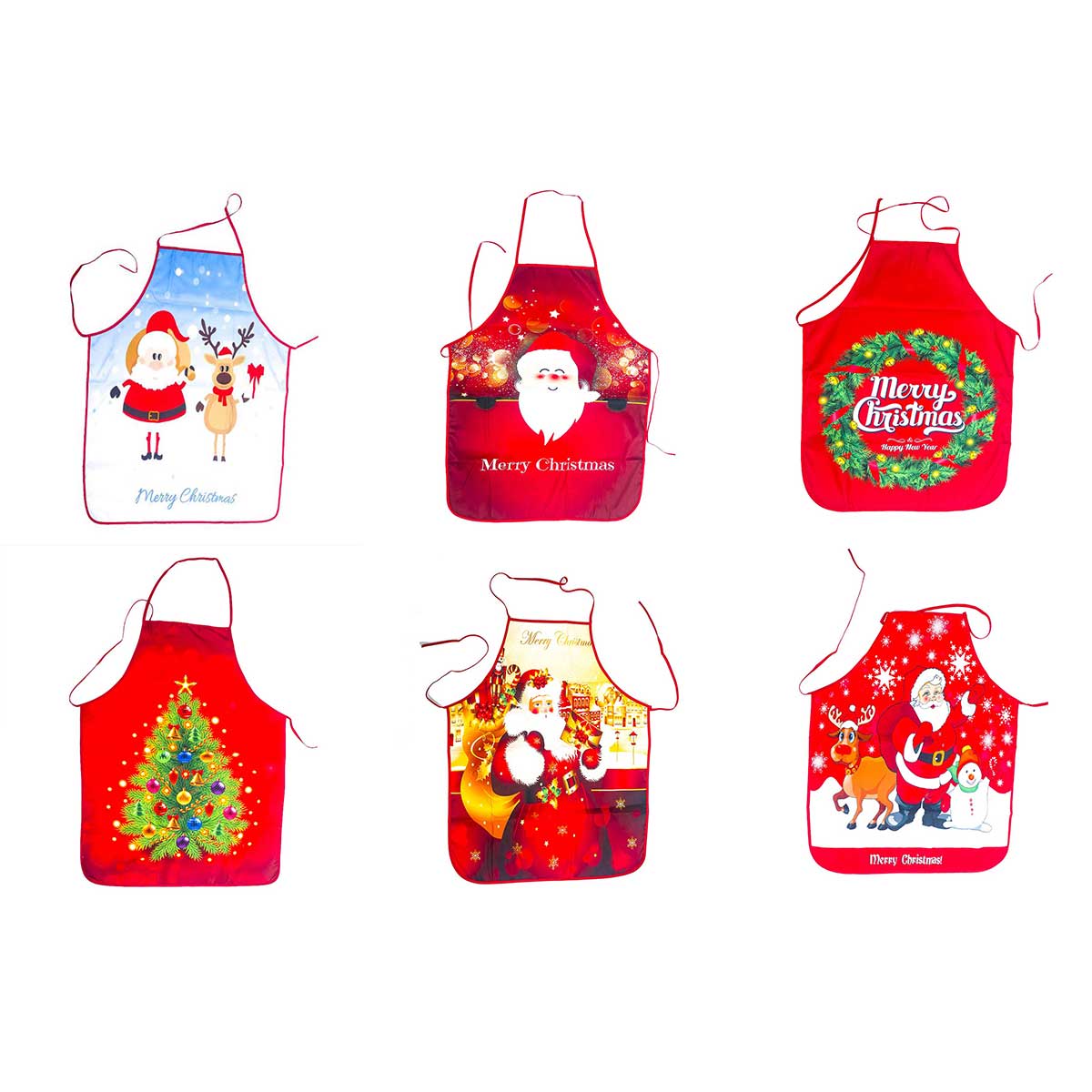 Kerst Schort, Nieuwjaar Thema Leuke Print Verstelb... – Grandado