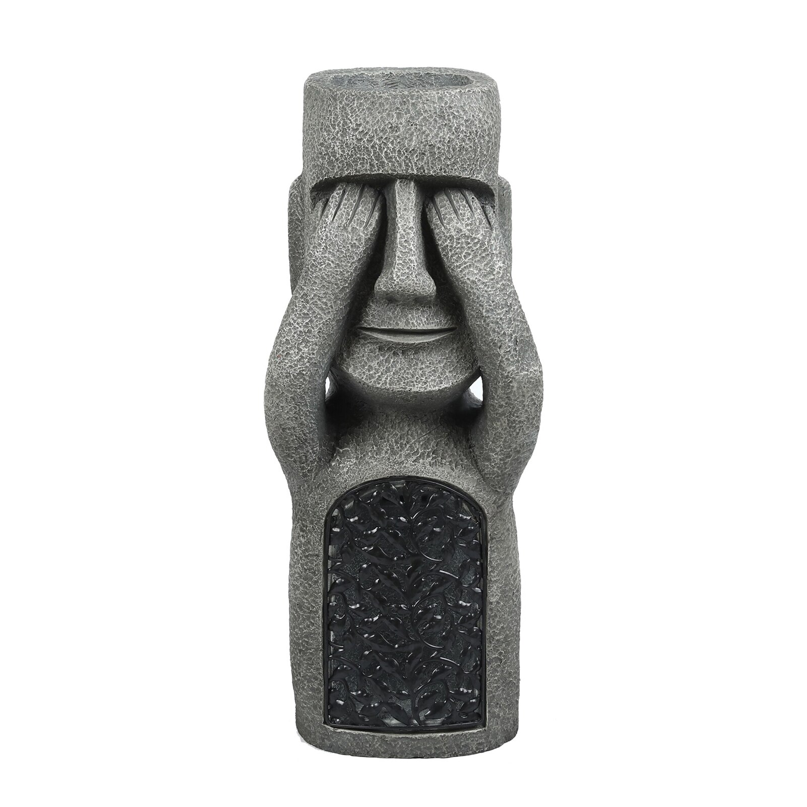See Hear Speak No Evil Garden Easter Island Statue... – Grandado