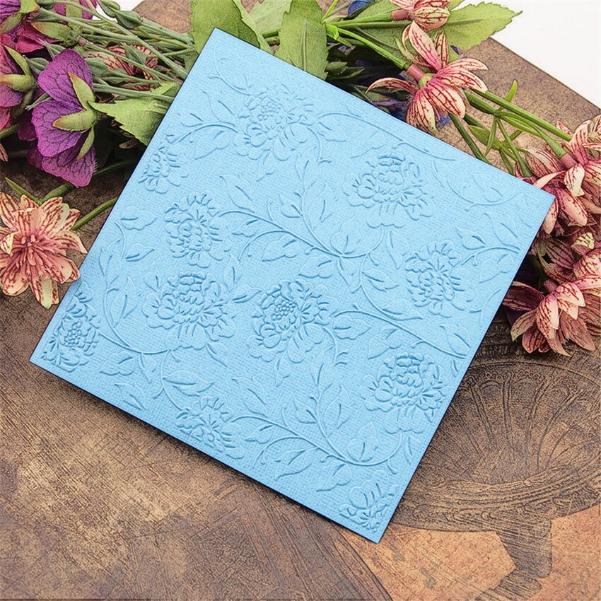 13.5x13.5cm Black roses Embossing folders Plastic ... – Grandado