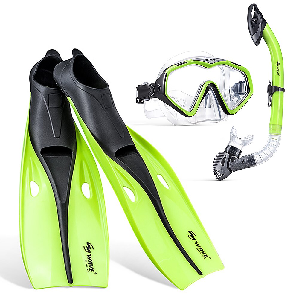 Snorkeling Set Wide View Diving Mask Swimming Fins... – Vicedeal