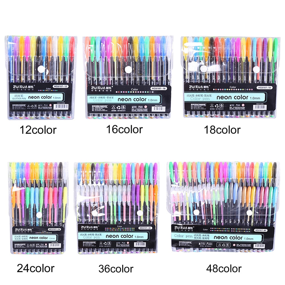 12/16/18/36/48 colors 15cm Plastic Colour Pencil C... – Vicedeal