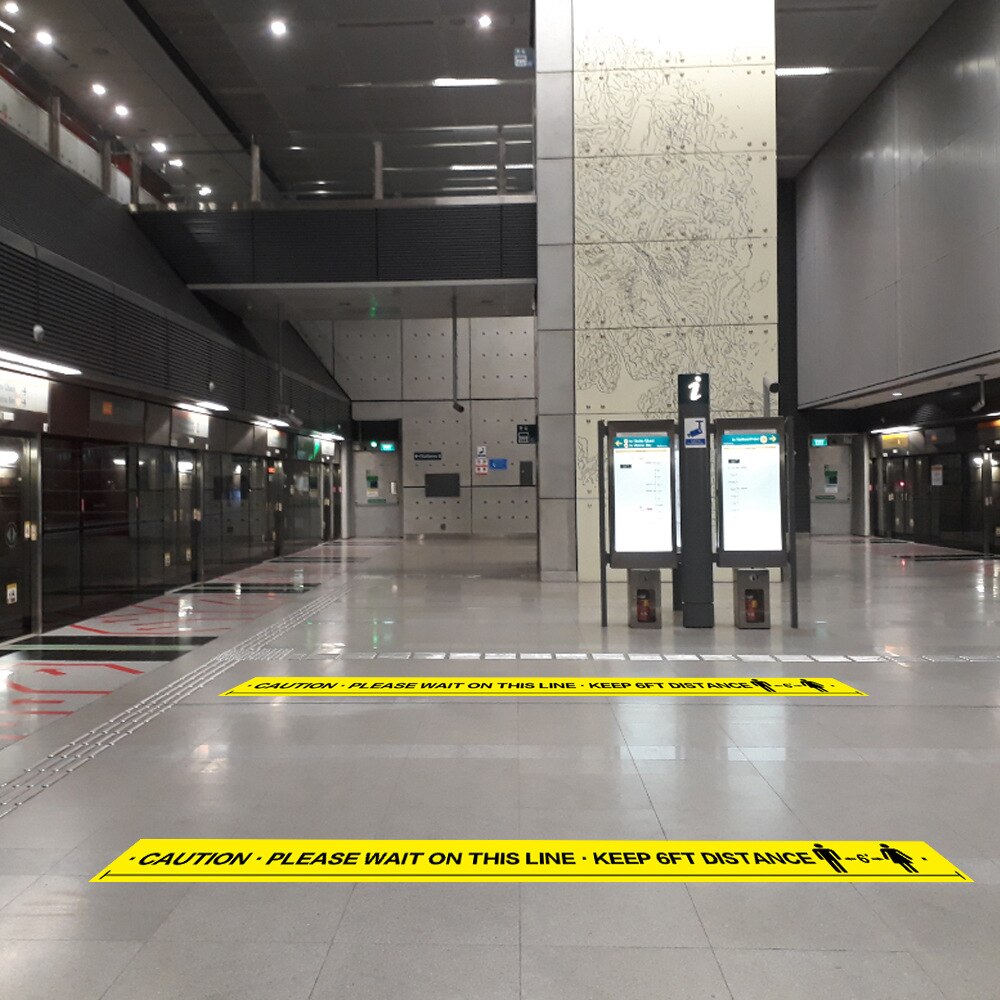 Caution*Please Wait On This Line*Keep 6FT Distance... – Grandado