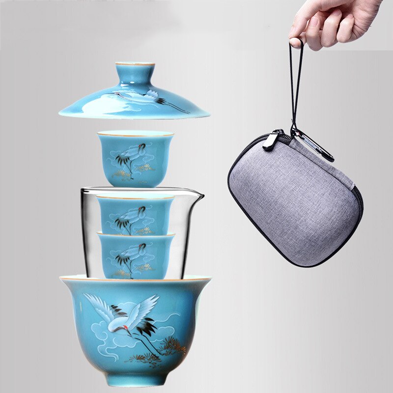 Blauw En Wit Porselein Gaiwan Thee Gaiwan Set Chin... – Vicedeal