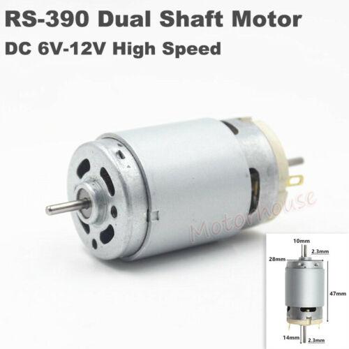 Micro RS-390 Carbon Bursh Motor Dc 6V-12V 25000Rpm... – Vicedeal