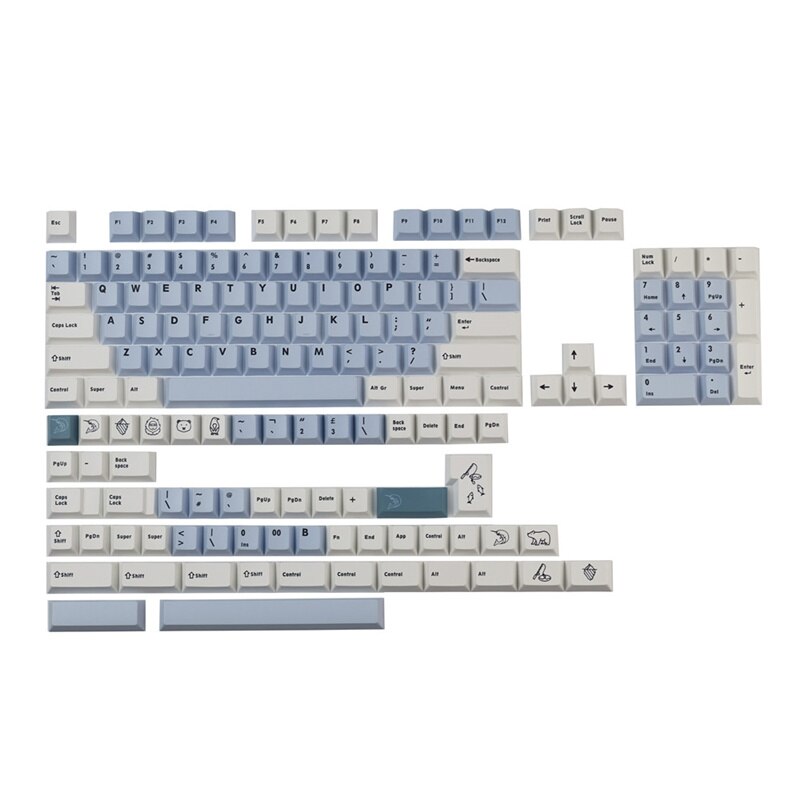 GMK Iceberg Keycaps PBT Sublimation With Cherry Pr... – Grandado