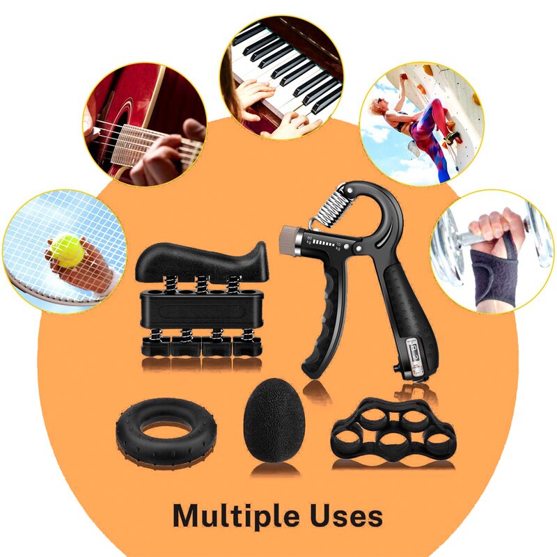 Tellen Handgreep Strengthener Onderarm Pols Grip W... – Grandado