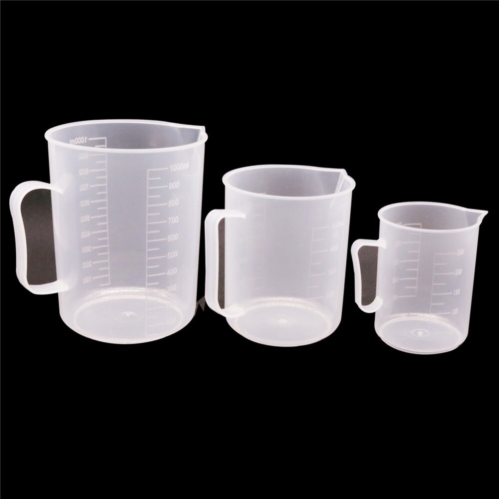 1 Pcs Laboratorium Beker Plastic Maatbeker 1000Ml/... – Vicedeal