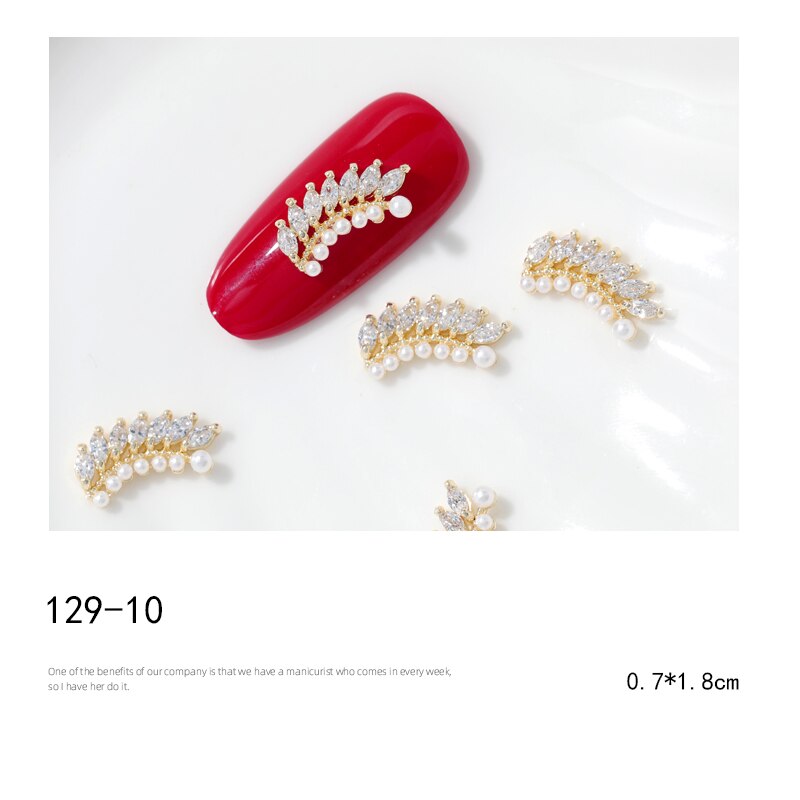 2 stuks water Crystal Dangle Chain Charms Nail Sie... – Grandado