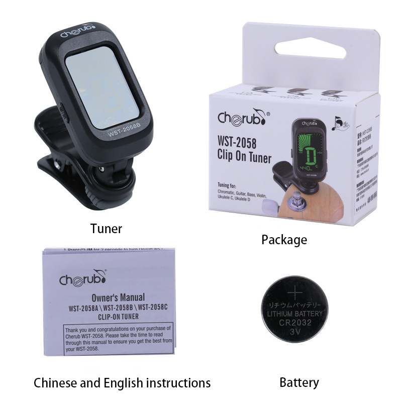 Folk Acoustic Guitar Tuner Violin Ukulele Bass Ele... – Vicedeal