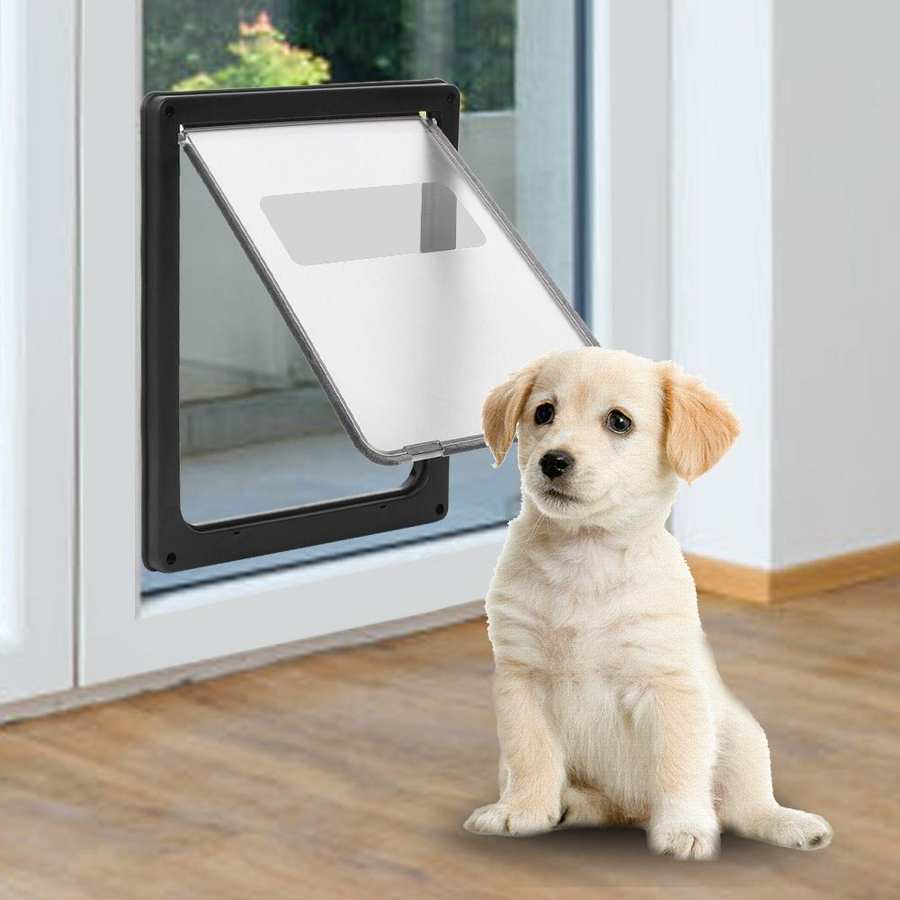 Pet Enter Out Door Safe Door Lockable Dog Cat Door... – Grandado