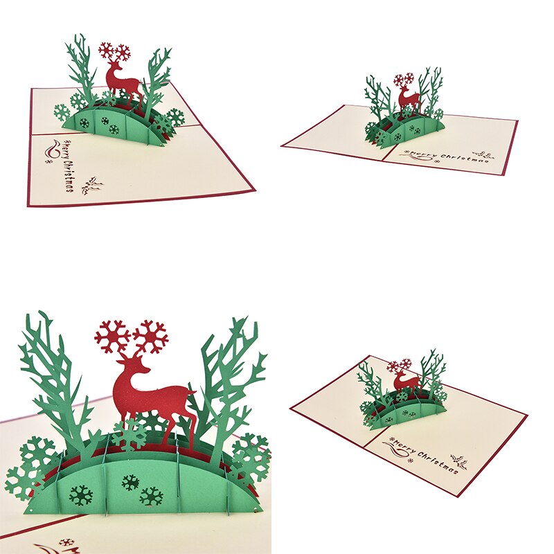 3D Pop Up Greeting Cards Snowman Jesus Reindeer Ch... – Grandado