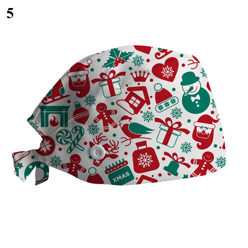 Natale Scrub cappello da infermiera gorros 3.0l ur... – Vicedeal