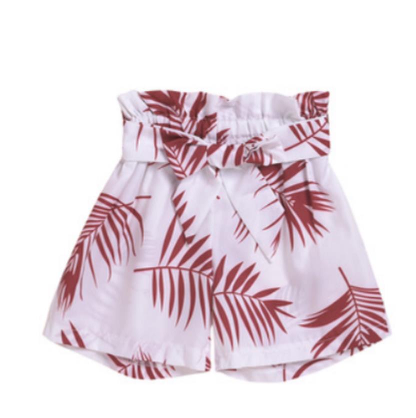 Little Girls Leaf Print Shorts Toddler Summer Casu... – Vicedeal