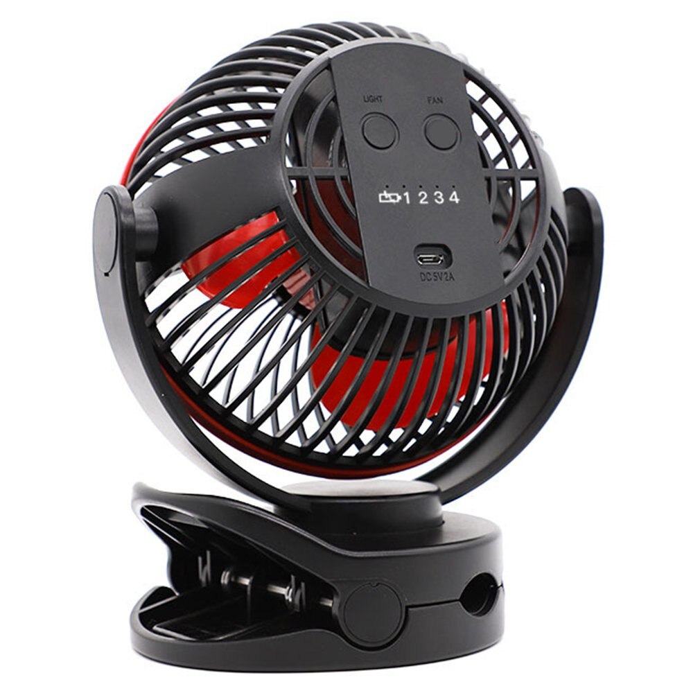 Clip On Fan With Night Light Usb Clip Desk Persona... – Vicedeal