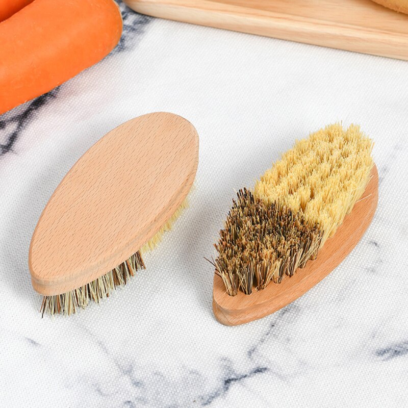 Kokospalm Fruit Borstel Wortel Hout Borstel Groent... – Vicedeal