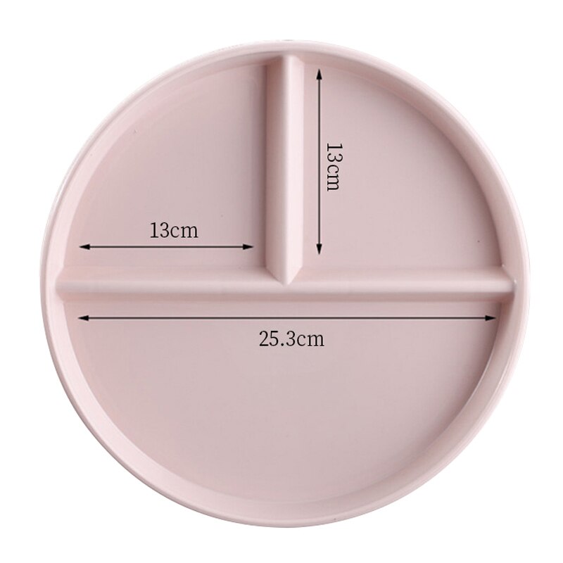 Plato de desayuno redondo con 3 Divisiones, bandej... – Grandado