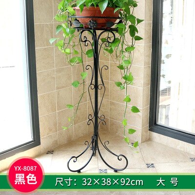 Flower stand flower pot rack single Floor type wro... – Grandado
